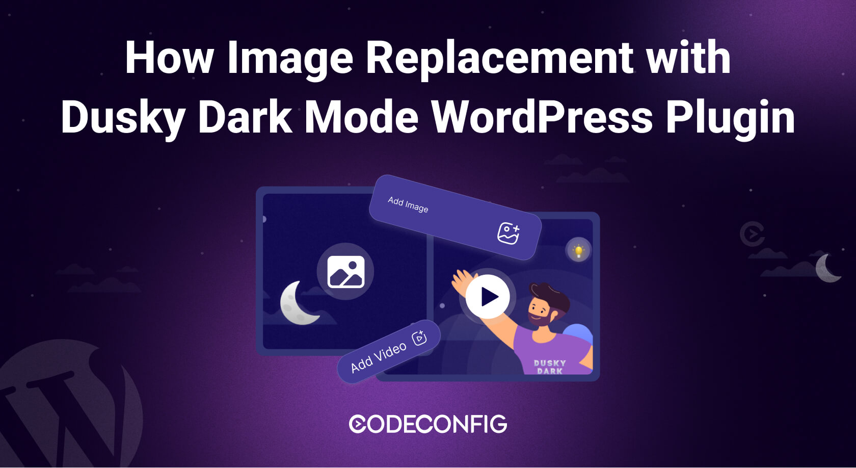 How to Replace Dark Mode Image with Dusky Dark Mode? | CodeConfig